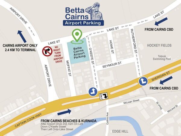 Cairns Airport Pickup Details • BettaCns Car Hire